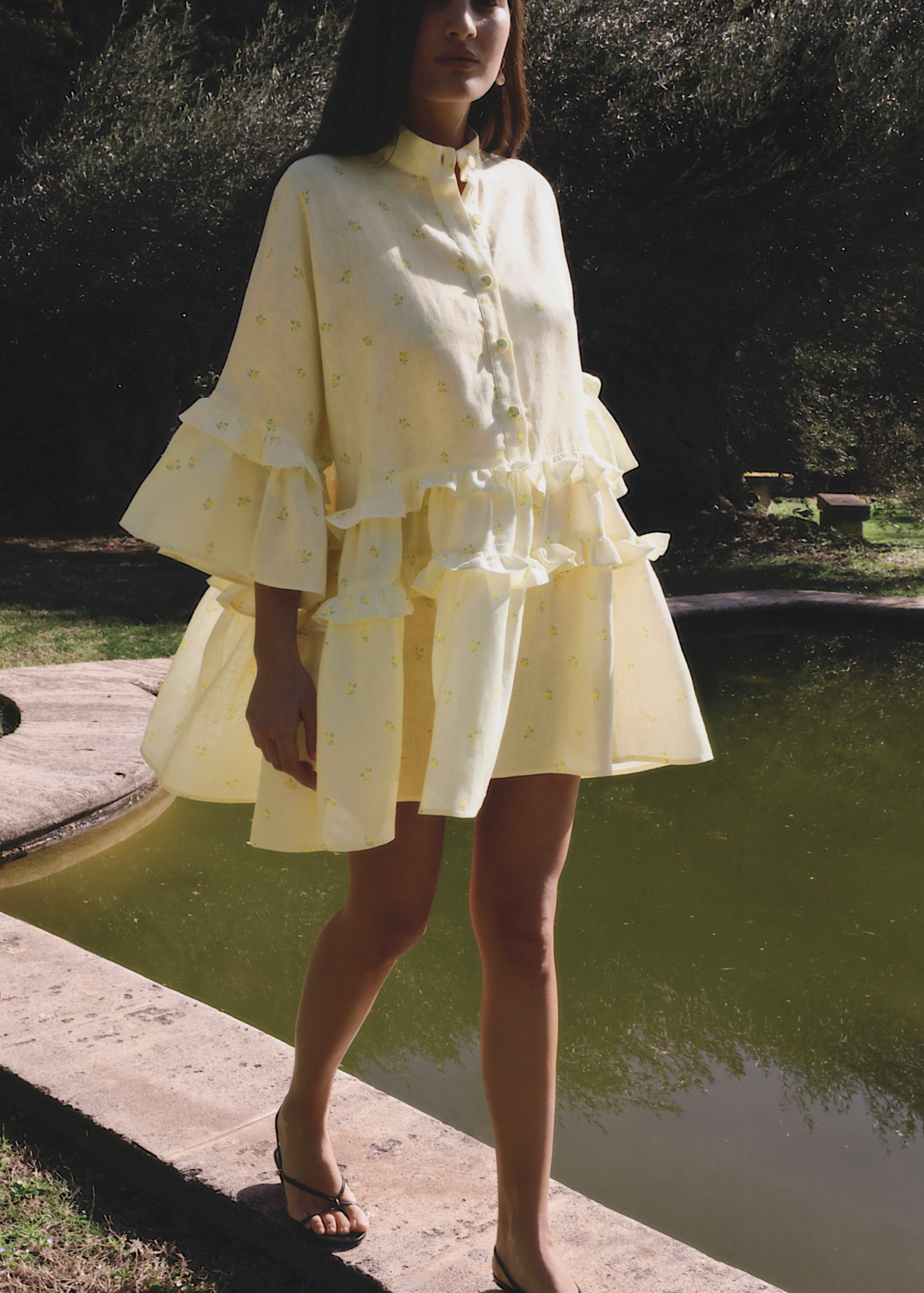 MORTON MAC Esra Dress Limonette Rose – Morton Mac